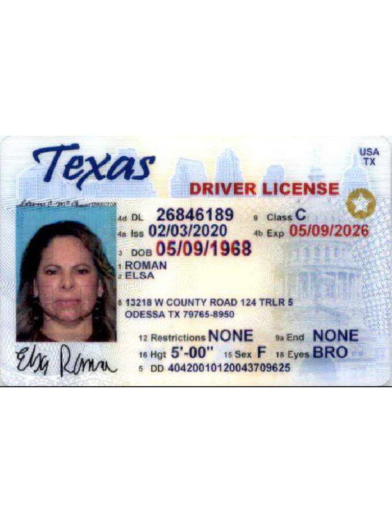 Driving Licence Texas | PDF