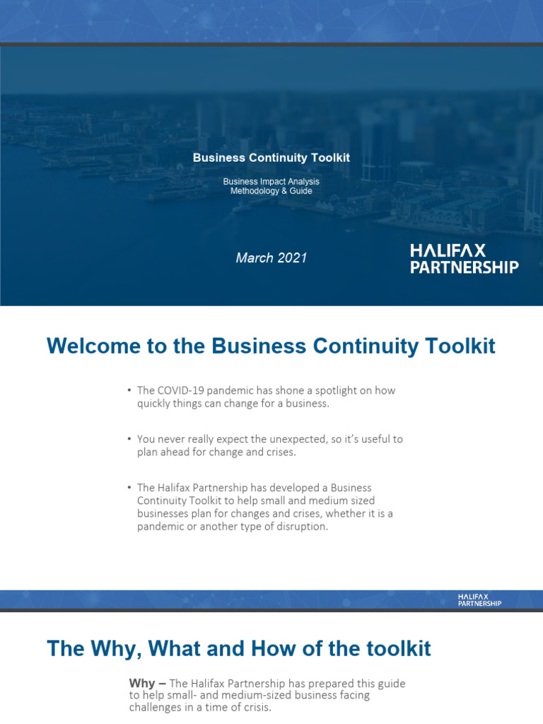 BCM Toolkit Guide Impact Analysis and Resources | PDF | Business ...