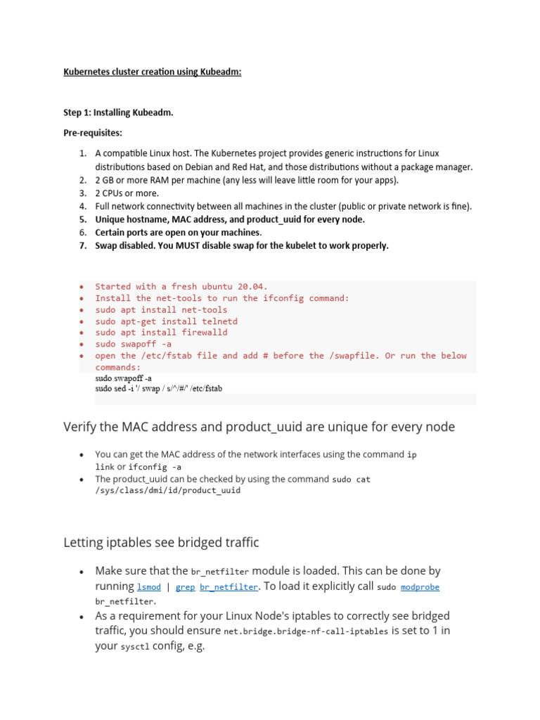 Kubernetes Cluster Creation Using Kubeadm | PDF | Operating System ... Kubernetes Cluster Creation Using Kubeadm | PDF | Operating System ...