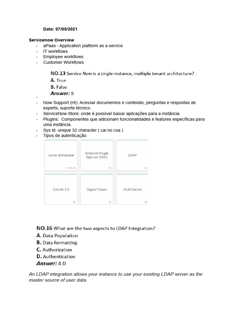 Compiladão Csa Servicenow V1 Download Grátis Pdf Microsoft Access