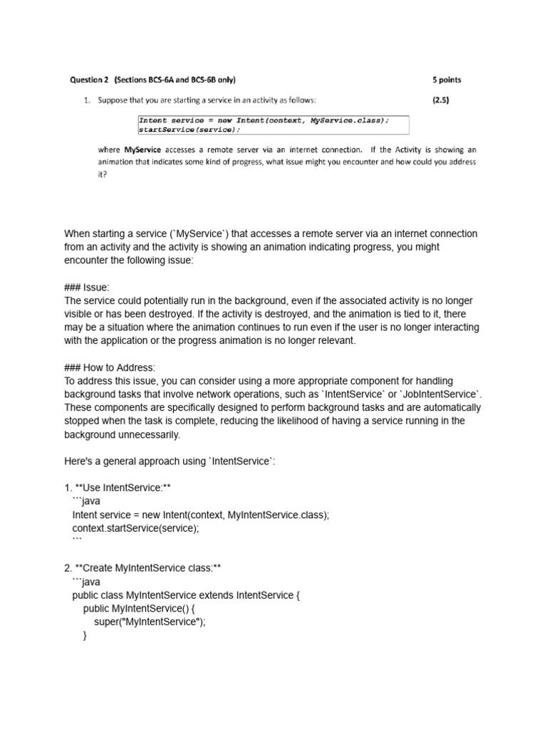 Past Papers | PDF | Android (Operating System) | Databases