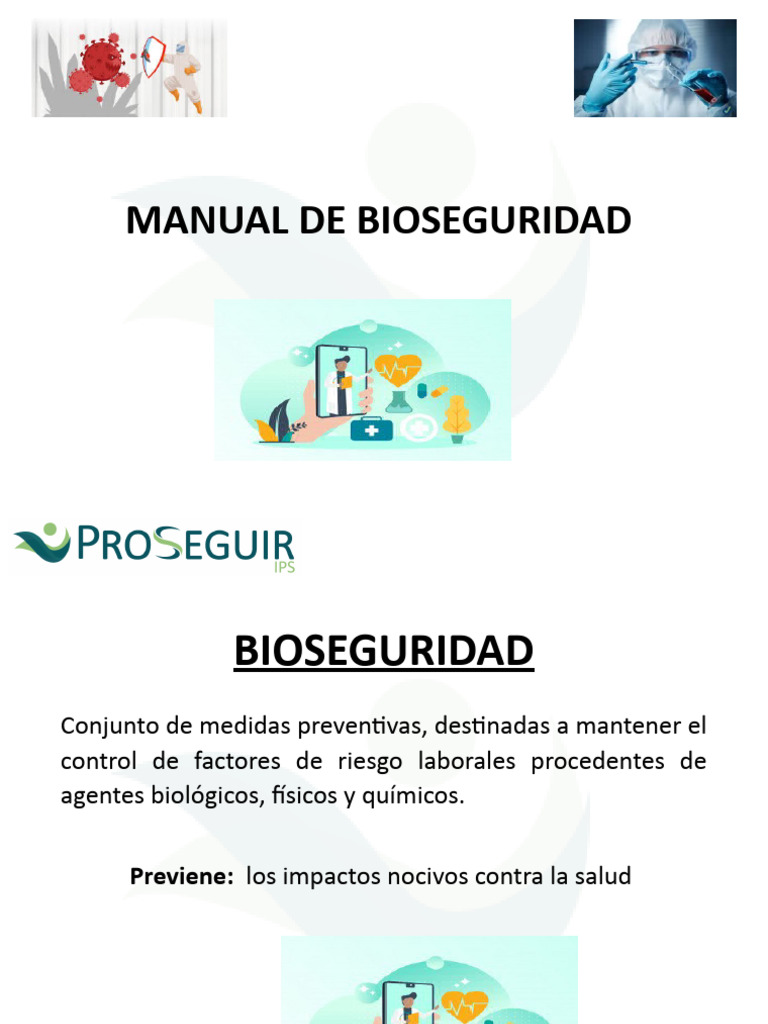 Manual de Bioseguridad | PDF | Lavado de manos | Higiene