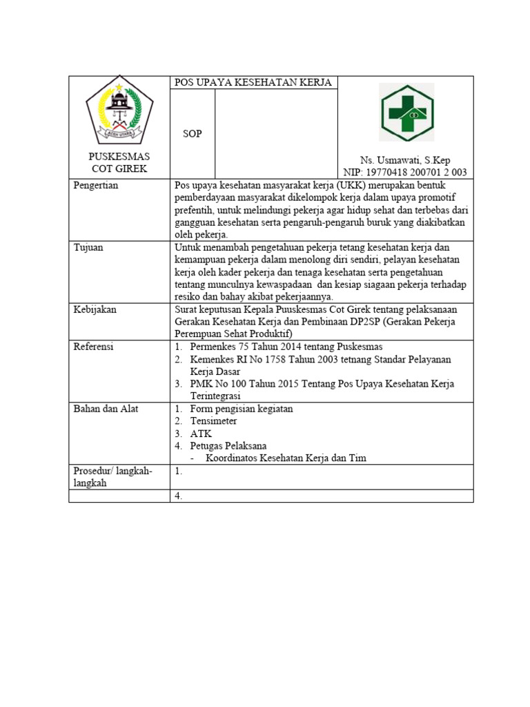 Sop Kak Wati | PDF | Kesehatan Holistik | Sains & Matematika