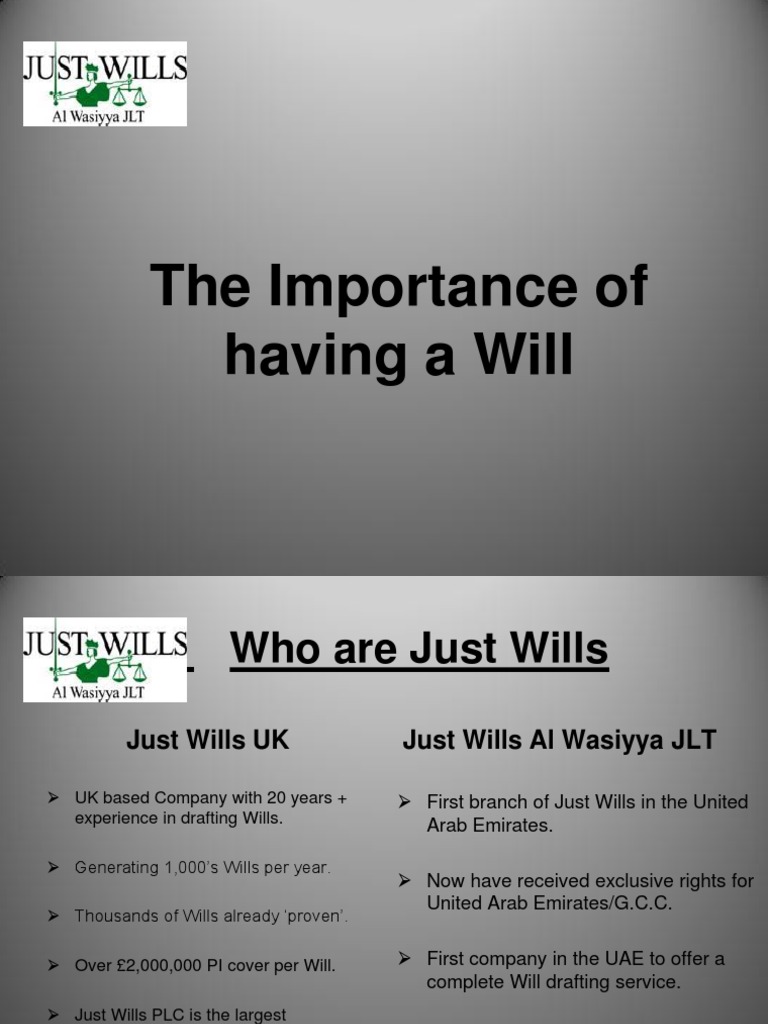 Importance of Wills in UAE Inheritance | PDF | Will And Testament ...