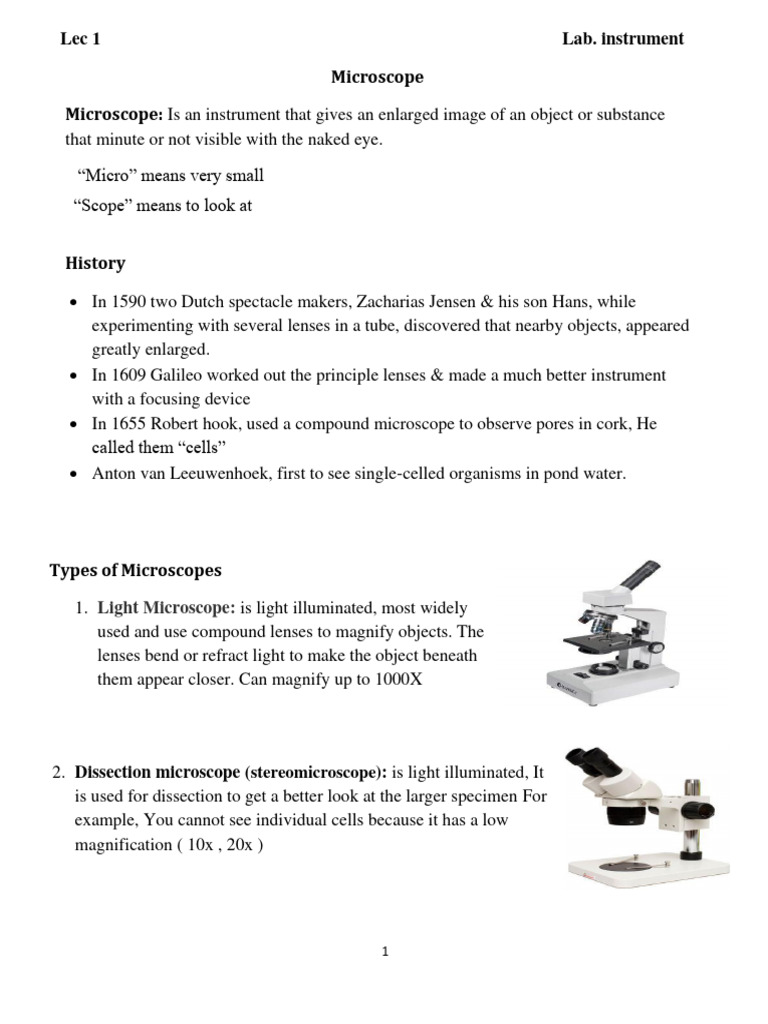 Microscope | PDF | Microscope | Microscopy