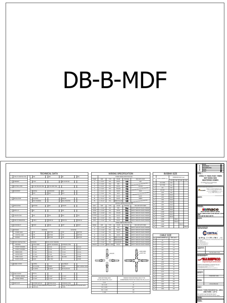 DB-B-MDF Technical Specifications Guide | PDF | Electrical Wiring ...