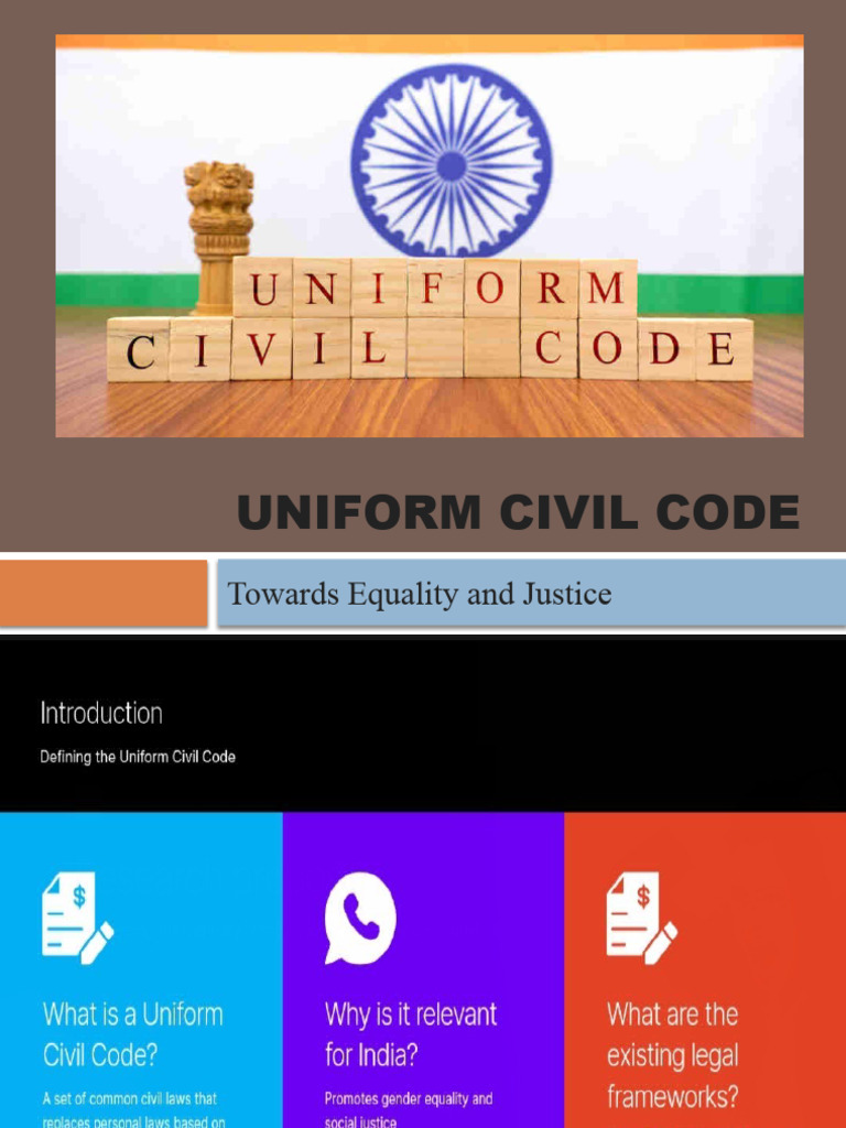 Understanding Uniform Civil Code | PDF