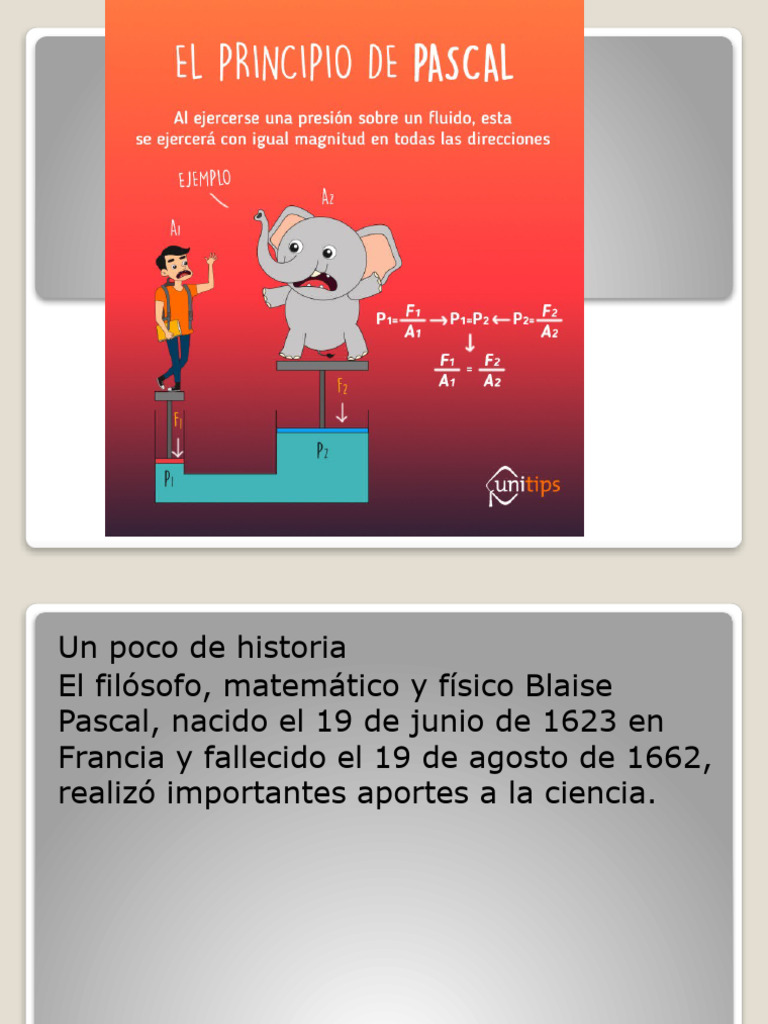Principio de Pascal | PDF | Líquidos | Densidad