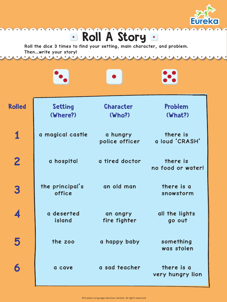 Roll A Story Sheets | PDF