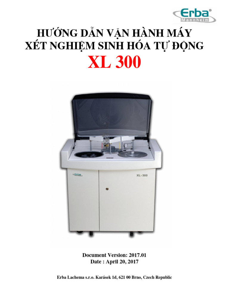 HƯỚNG DẪN VẬN HÀNH MÁY SINH HÓA TỰ ĐỘNG XL 300 Clode system | PDF