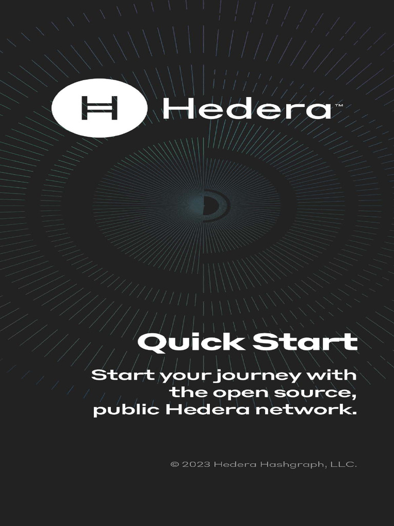 Hedera QuickStart-20231005 | PDF