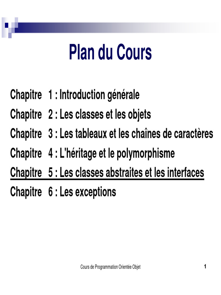 ch5 6 | PDF | Classe (informatique) | Interface (Informatique)