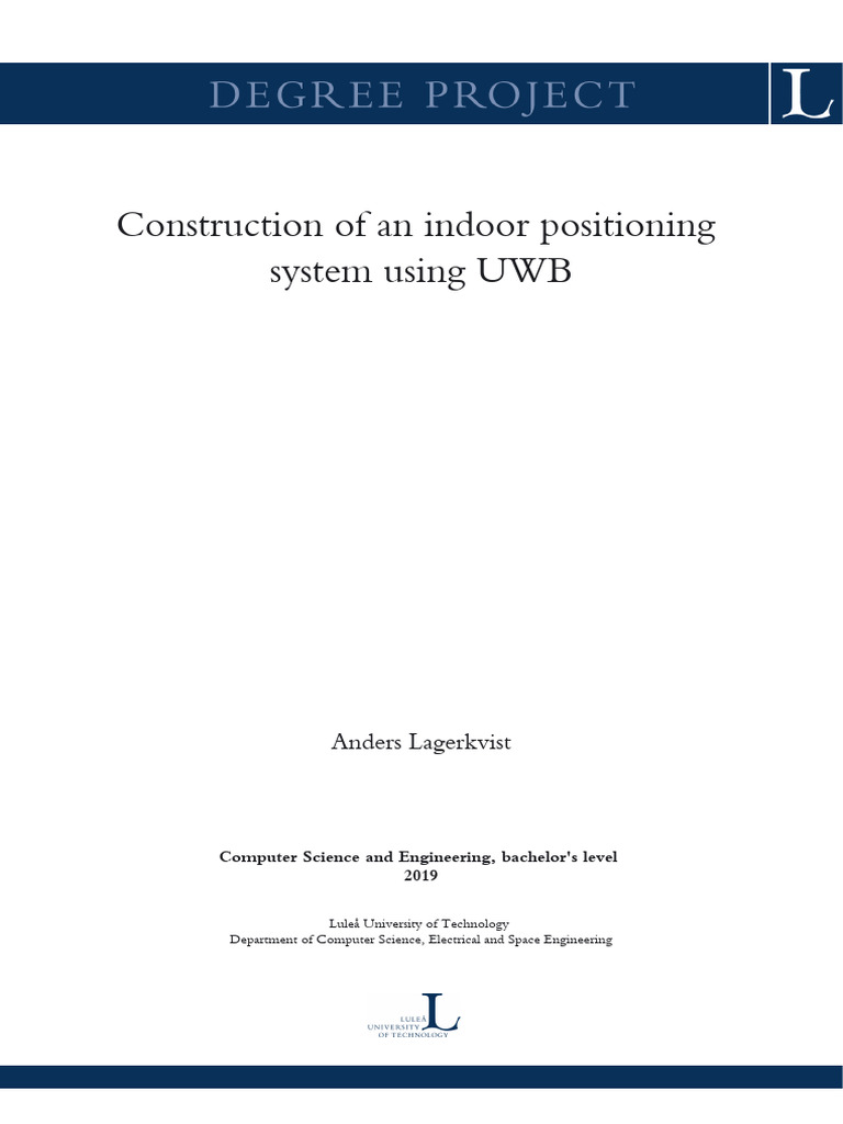 Construction Of An Indoor Positioning System Using Uwb Pdf Ultra