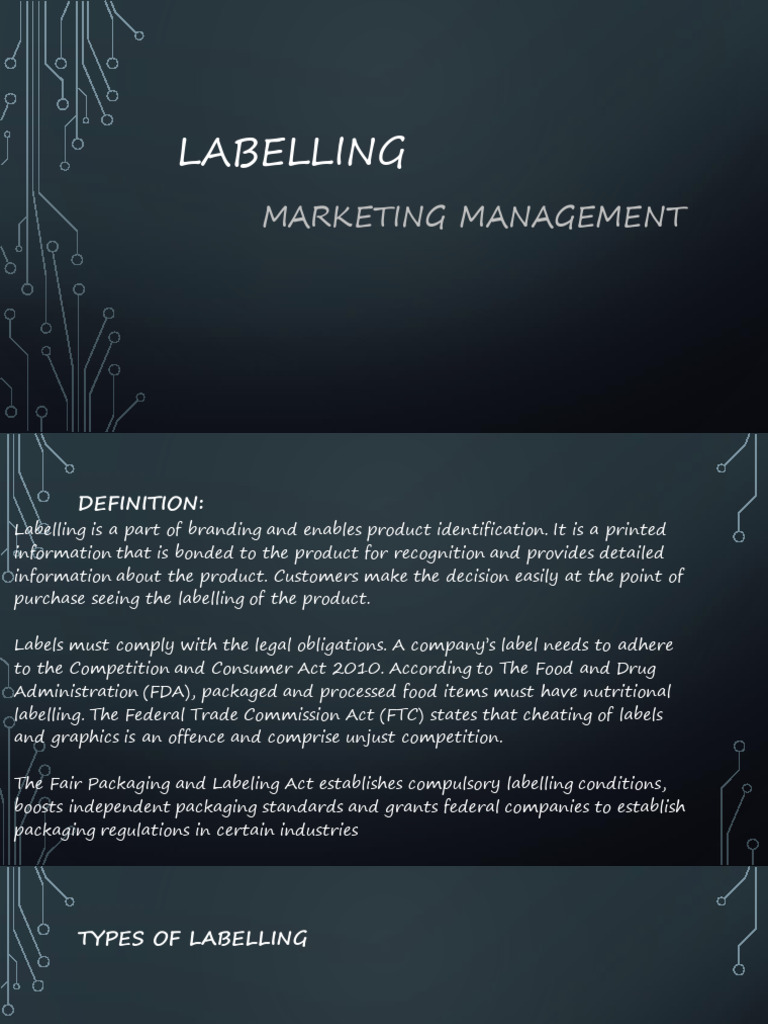 Labelling | PDF | Packaging And Labeling | Brand
