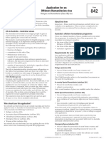 Offshore Humanitarian Visa Application Form | PDF | Travel Visa | Refugee