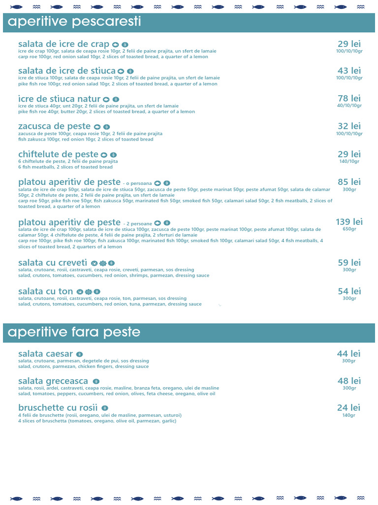 Meniu | PDF | Salad | Western Cuisine