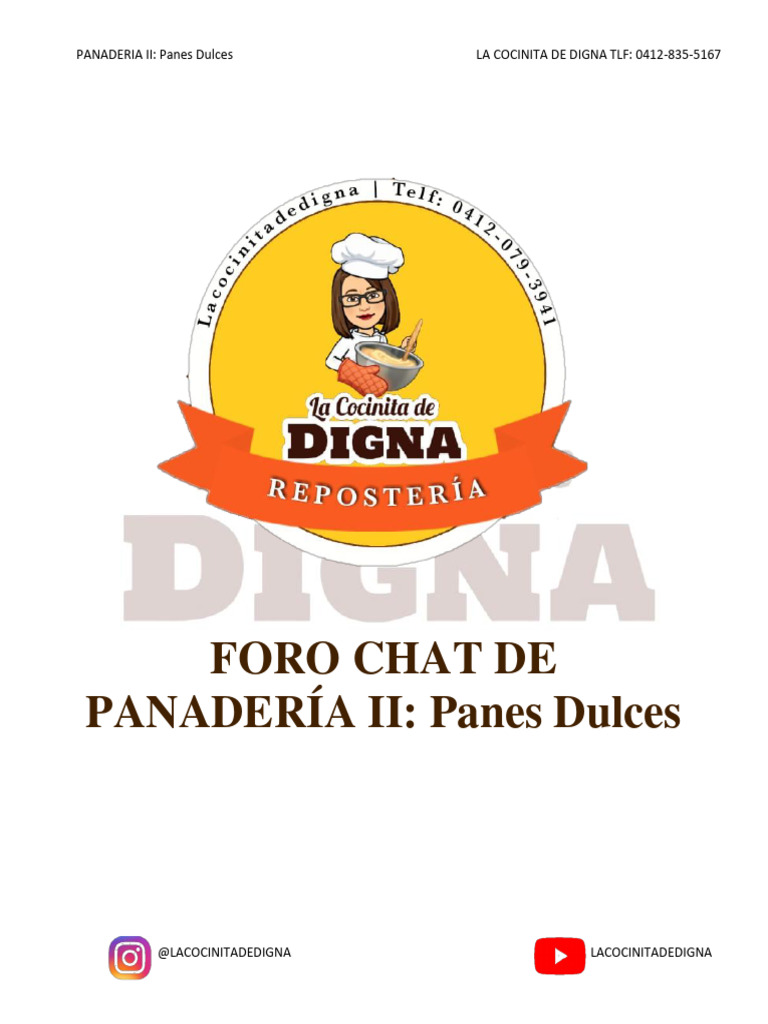 PANADERÍA II Panes Dulces | PDF | Panes | Postres