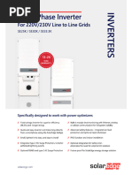 Se Three Phase Inverter With Synergy Technology 220v 230v Datasheet | PDF | Power Inverter ...