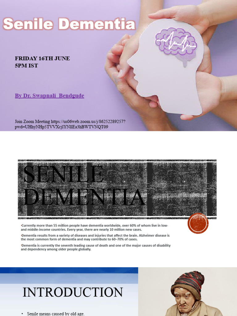 Senile Dementia | PDF | Dementia | Alzheimer's Disease