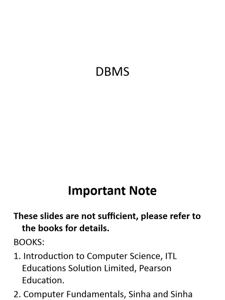 DBMS | PDF | Databases | Relational Database DBMS | PDF | Databases | Relational Database