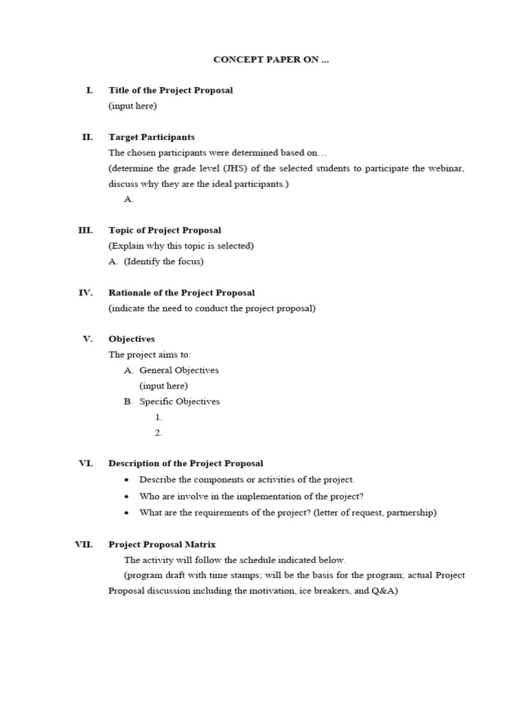 CONCEPT PAPER Template | PDF | Cognitive Science | Cognition