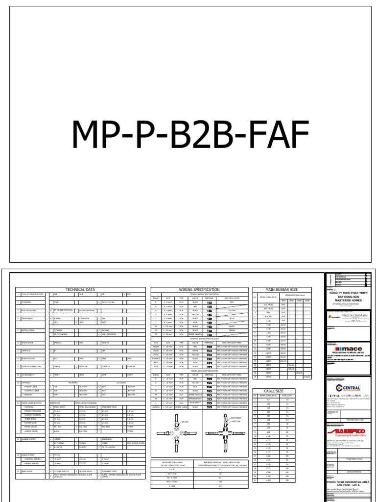62.Tủ Điện MP-P-B2B-FAF | PDF | Electrical Wiring | Building Materials