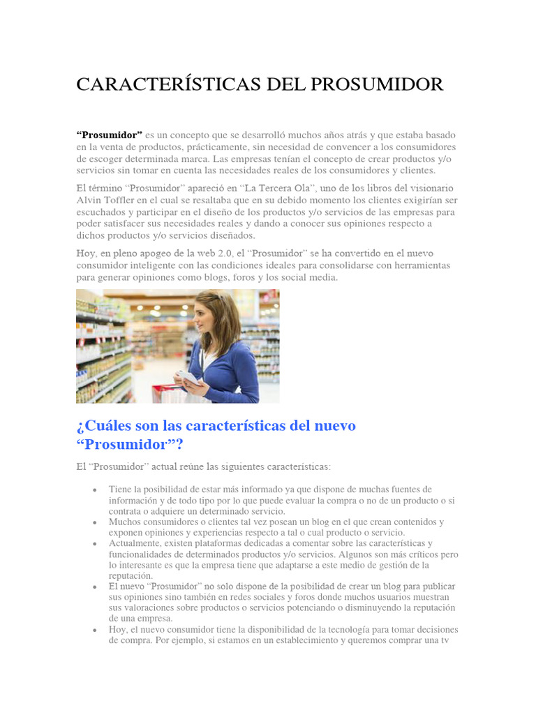 Semana 2 - Articulo - Características Del Prosumidor en La Era de La ...