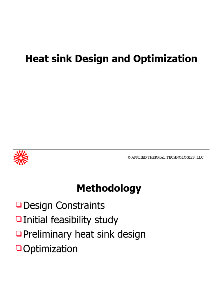 Heat Sink Design & Optimization Guide | PDF | Heat Transfer | Non ...
