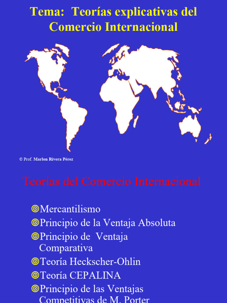 Teorias Del Comercio Intern - Uam Procomin 2023 | PDF | Mercantilismo | Comercio