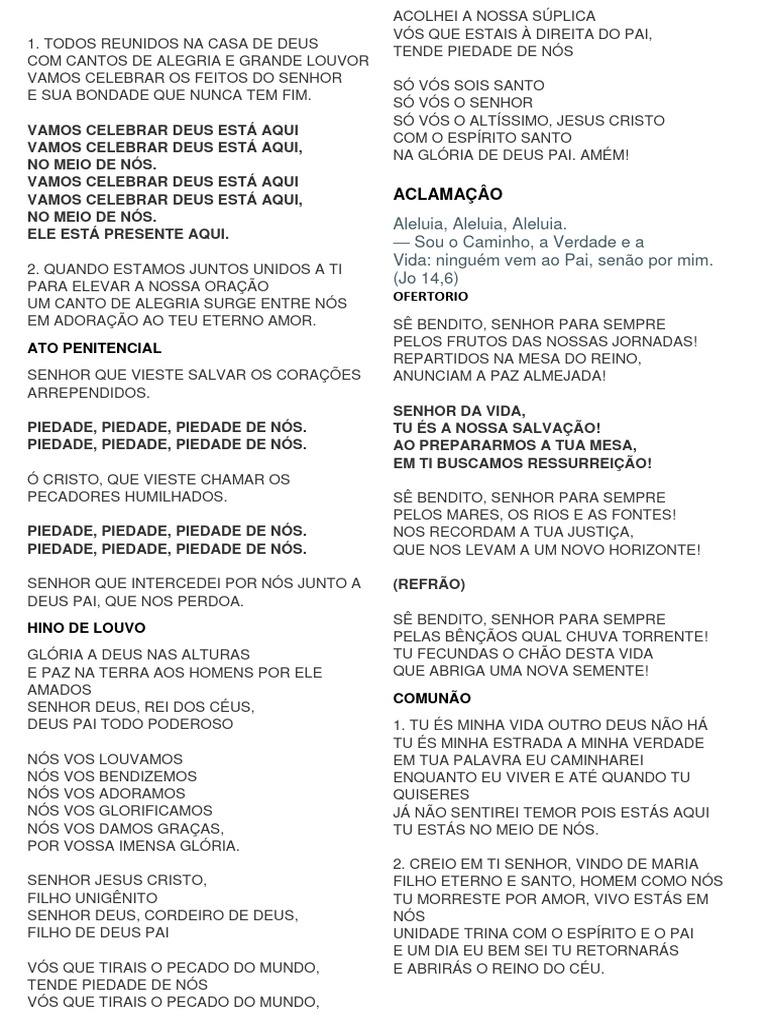 Missa Setimo Dia | PDF | Maria, mãe de Jesus | Jesus