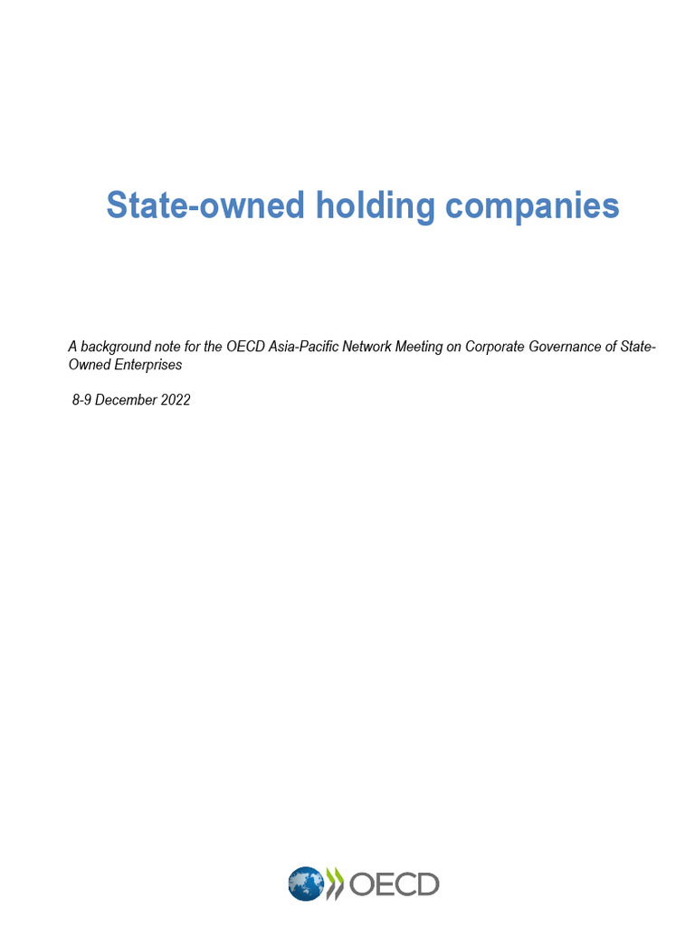 Overview of State-Owned Holding Companies | PDF | State Owned ...
