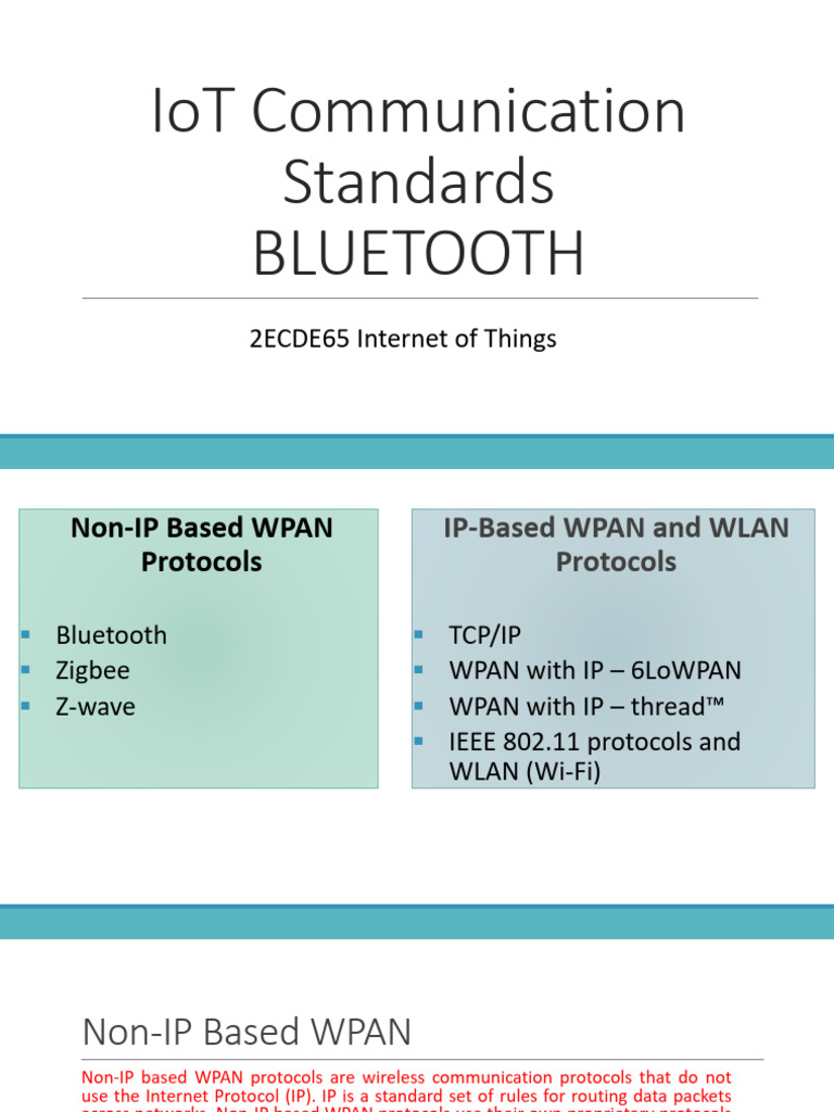 IoT Bluetooth | PDF | Bluetooth | Wireless Lan