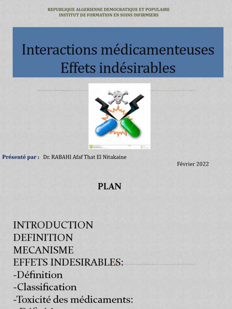 Interactions Médicamenteuses et Risques | PDF | Allergie | Enzyme