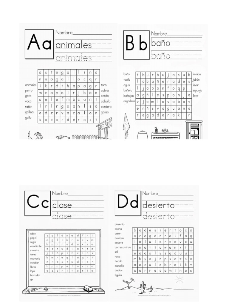 Abecedario Sopa de Letras | PDF
