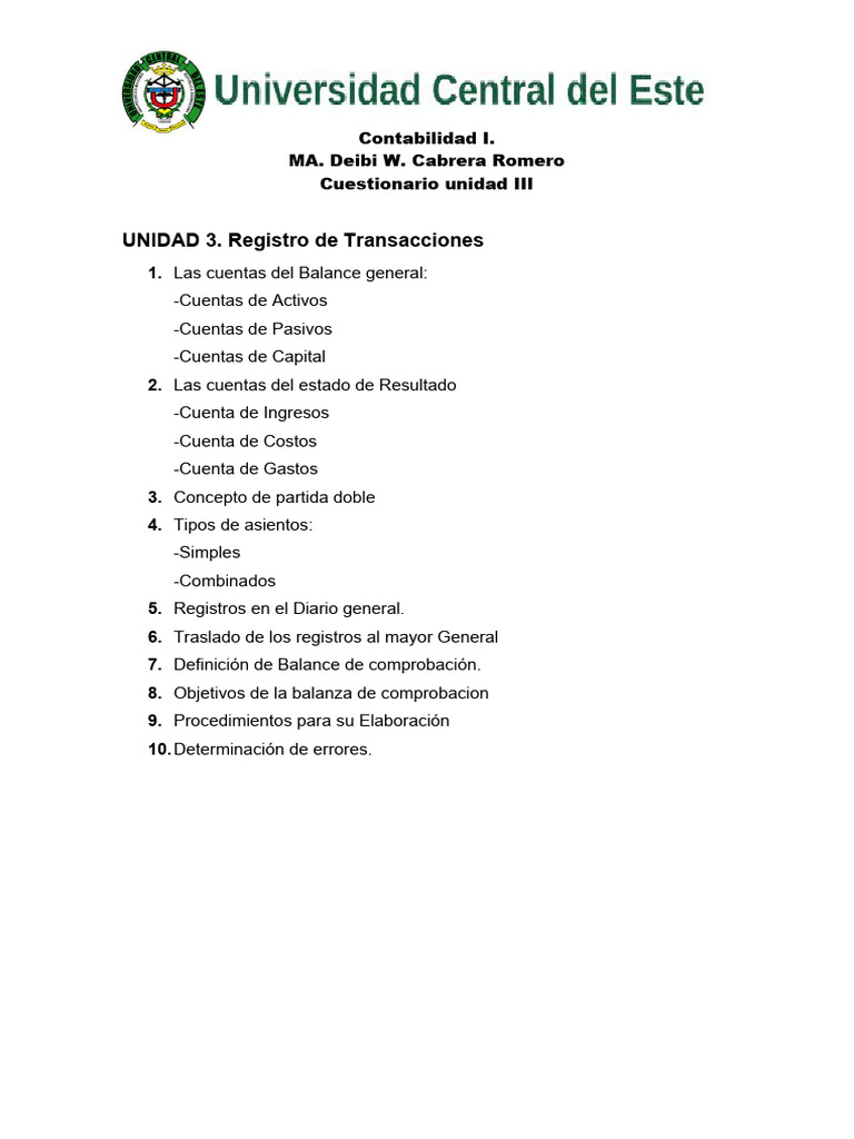 Contabilidad III | PDF | Finanzas y dinero