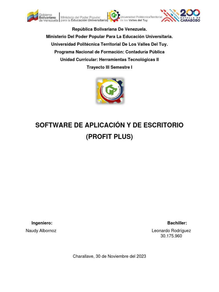 Profit Plus | PDF | Software de la aplicacion | Software