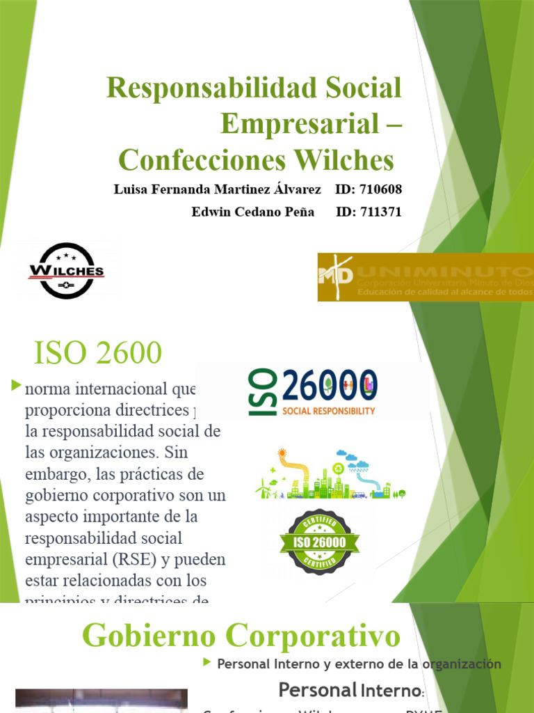 Responsabilidad Social Empresarial - Confecciones Wilches EDWIIN | PDF | Responsabilidad social ...