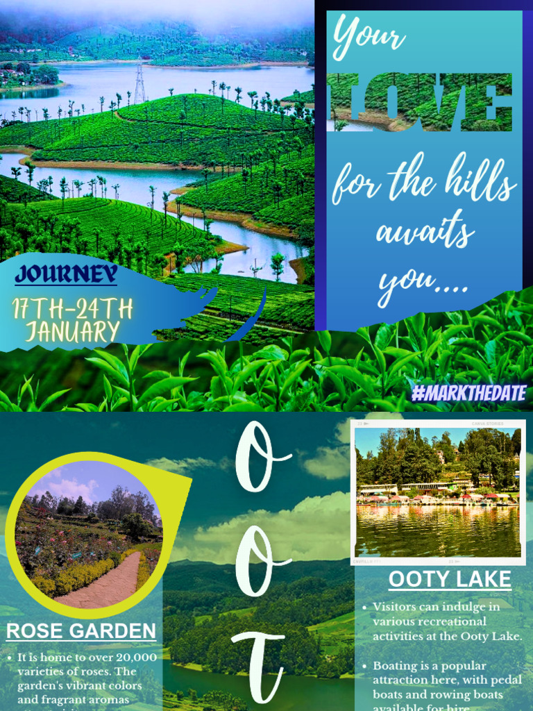Ooty Trip Brochure | PDF | Gardens | Chocolate