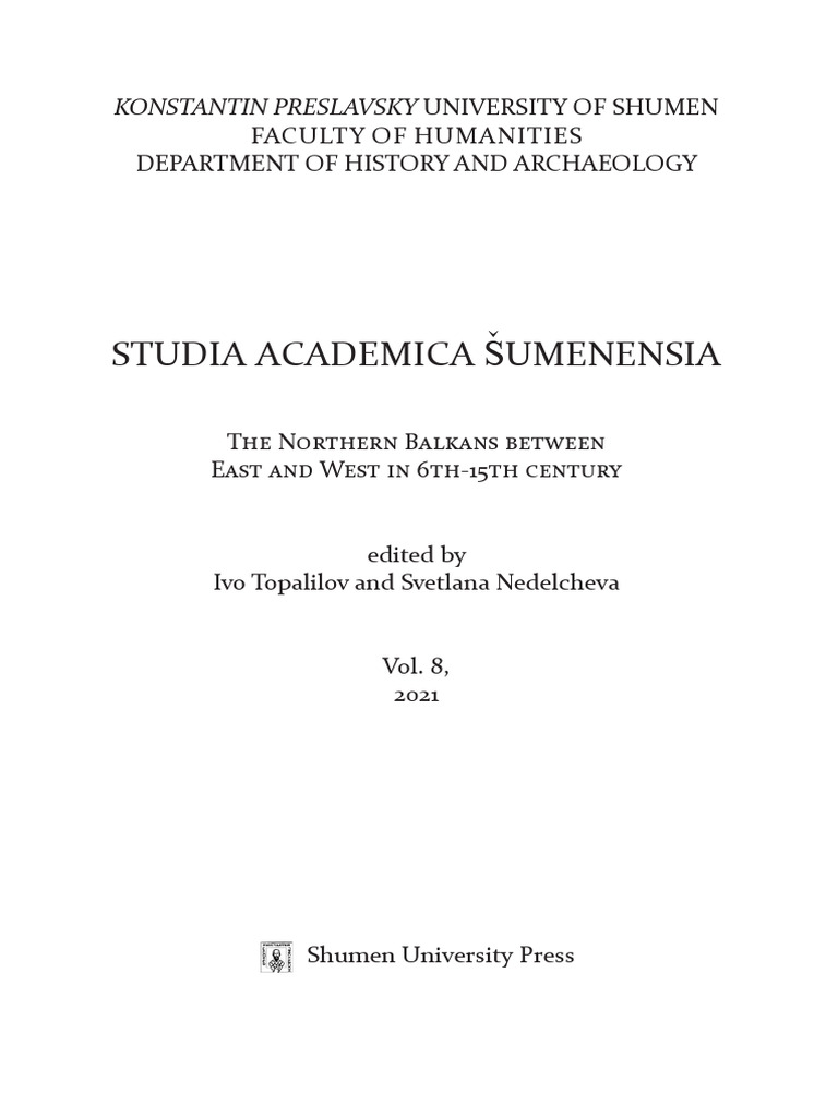 Nikolov, Archaeological Evidence of Bul | PDF | Byzantine Empire Nikolov, Archaeological Evidence of Bul | PDF | Byzantine Empire