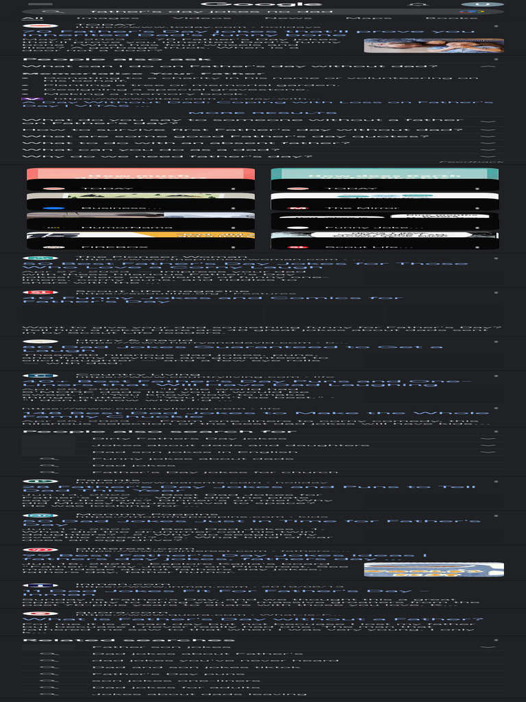 Father's Day Jokes No Dad - Google Search | PDF | Jokes