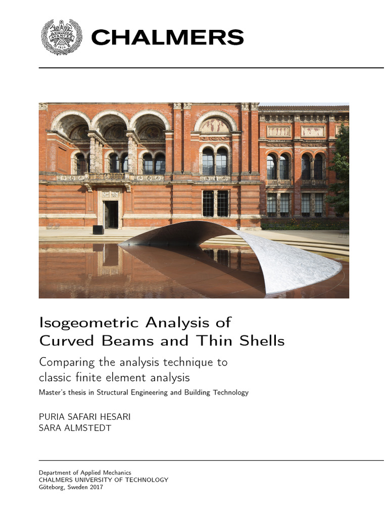 Isogeometric Analysis of Curved Beams and Thin Shells | PDF