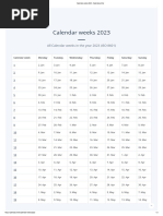 Approved Manufacturing Weeks Calendar | PDF