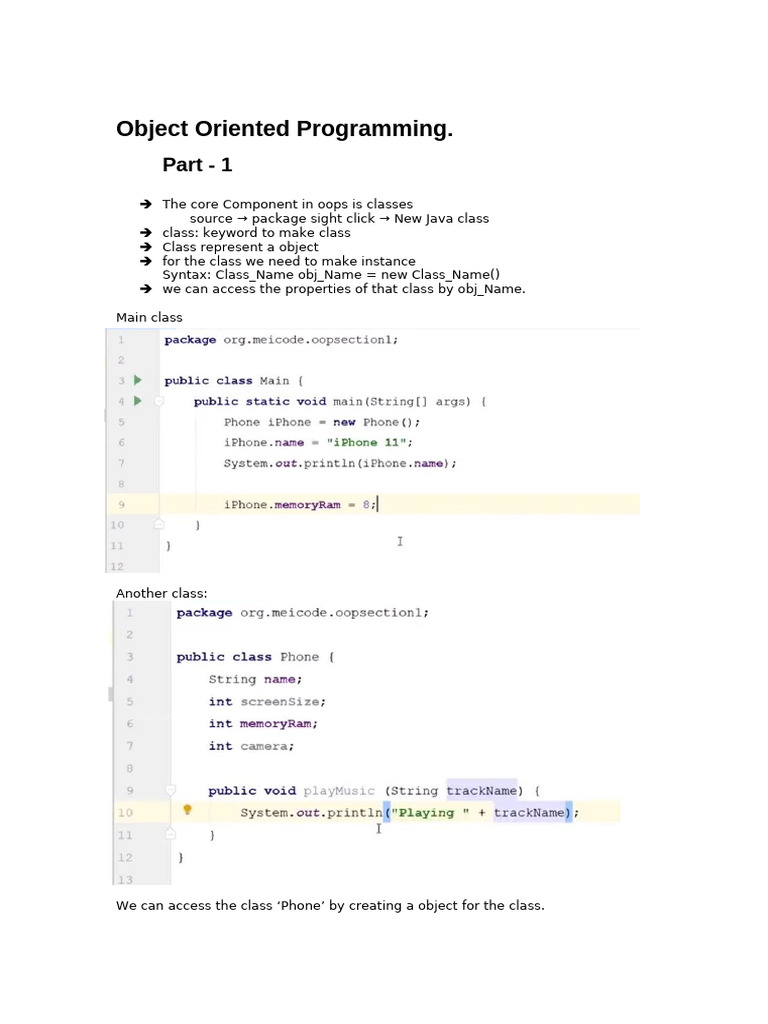Introduction To Android Development - OOPS | PDF | Inheritance (Object Oriented Programming ...