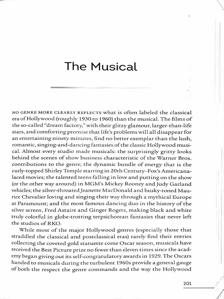 Film Genres - The Musical | PDF
