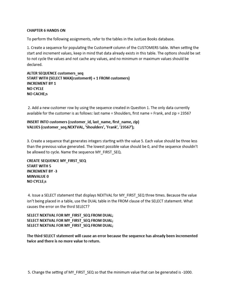 CHAPTER 6 - 7 Padin | PDF | Database Index | Table (Database)