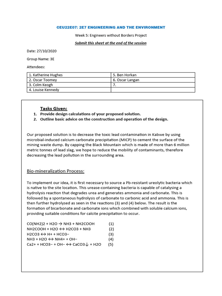 Tutorial Sheet 5 Pdf Ammonia Carbonate