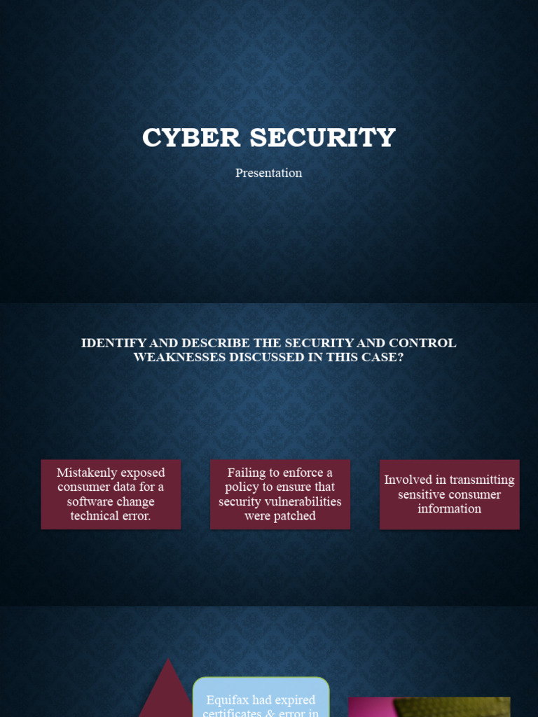 Cyber Security Presentation | PDF | Security | Computer Security