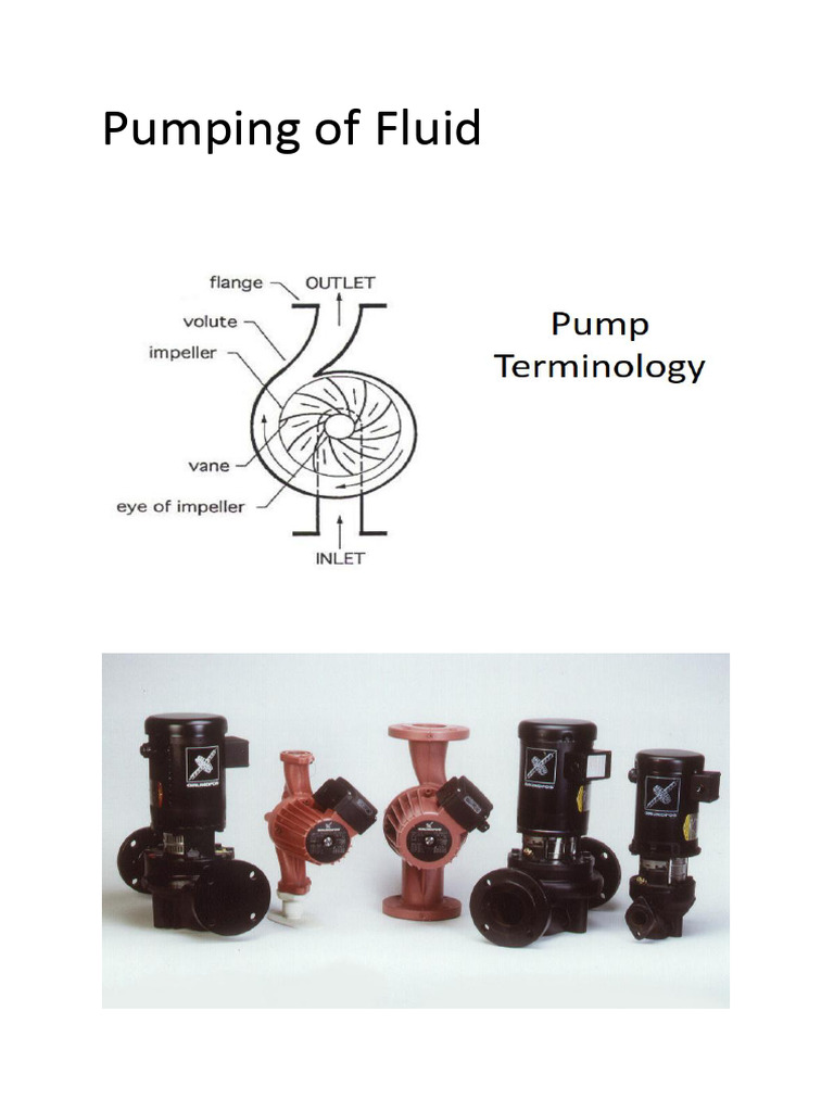 Pumping of Fluid | PDF | Pump | Dynamics (Mechanics)