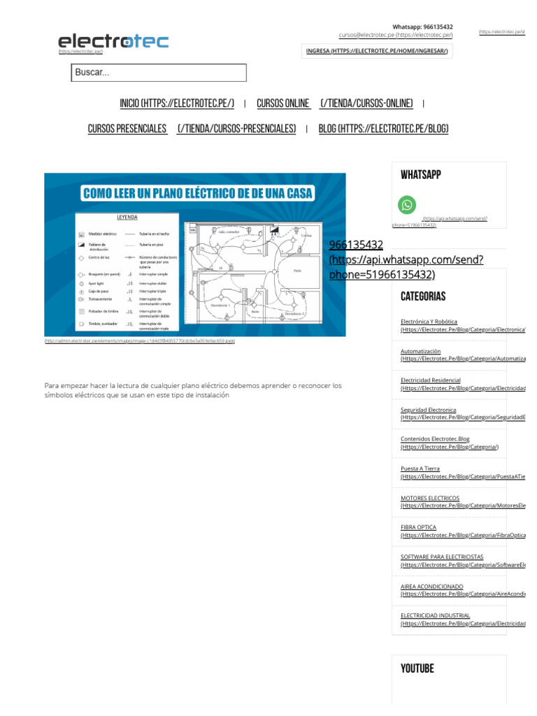 Electrotec - CÓMO LEER EL PLANO ELÉCTRICO DE UNA VIVIENDA | PDF | Informática
