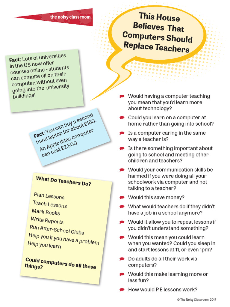 THBT Computer Should Replace Teachers | PDF | Learning | Behavior Modification